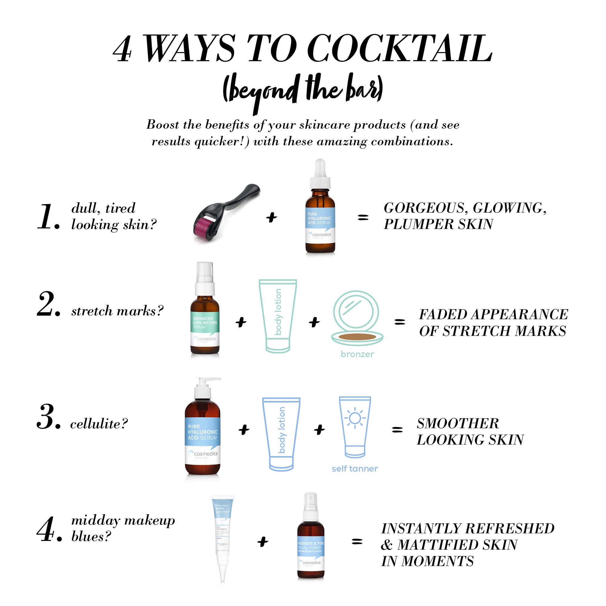 4 Ways to Cocktail (beyond the bar) – COSMEDICA SKINCARE MX